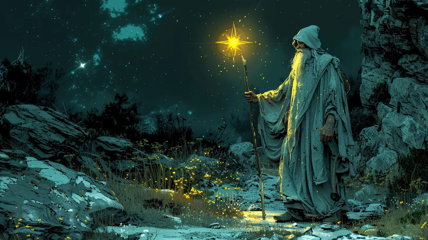 Combinaison L'Hermite et La Lune - Tarot